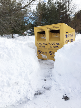 Planet Aid Boxes Buried by Record-Breaking Snow - Planet Aid, Inc.