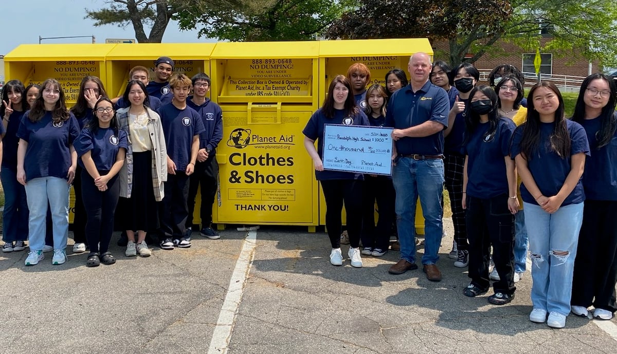 Randolph High School becomes first school to host a Planet Aid Donation ...