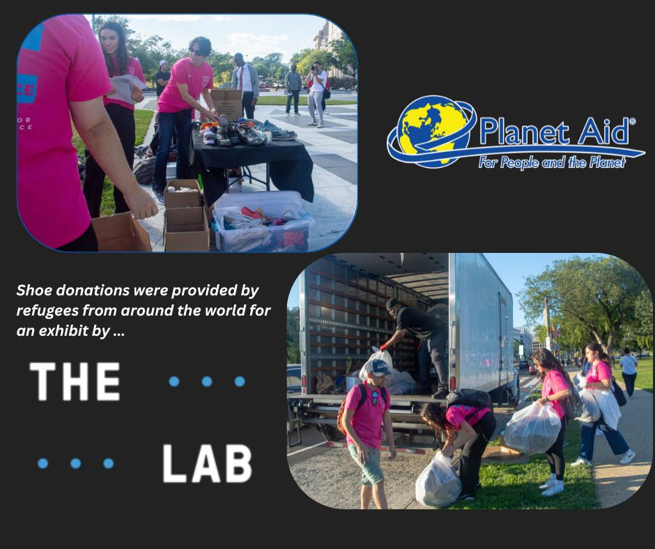 Amal Walks Across America Shoe Drive with Planet Aid