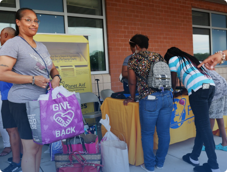 Find Your Nearest Planet Aid Yellow Bin to Donate Clothing