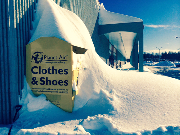 Planet Aid Boxes Buried by Record-Breaking Snow - Planet Aid, Inc.
